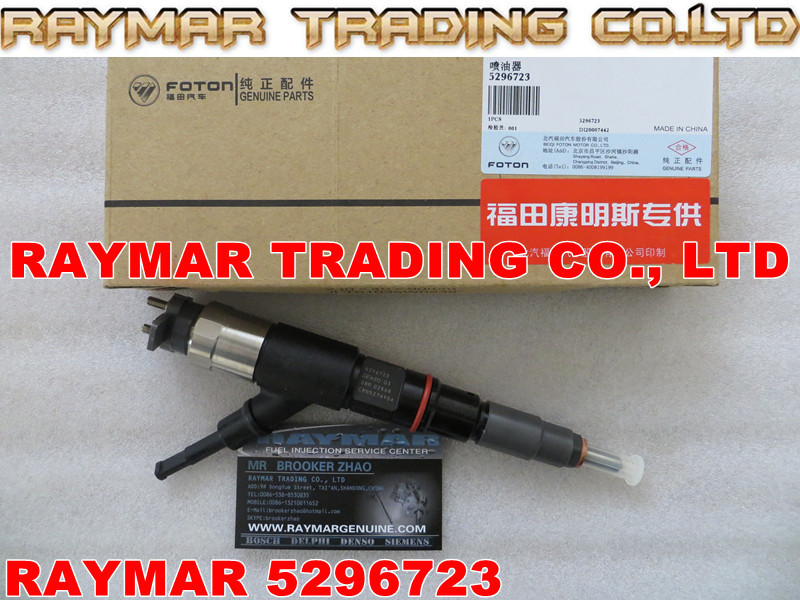 Inyector común del carril de DENSO para Cummins ISF3.8 5296723